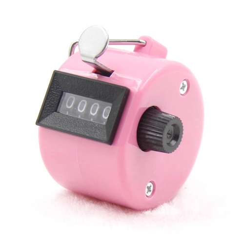 MC-001P Pink Color 4 Digit Number Mini Hand Held Tally Counter Digital ...